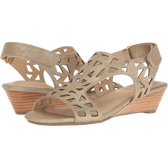 Shoes | Me Too Suede Cut Out Slingback Sandals | Poshmark